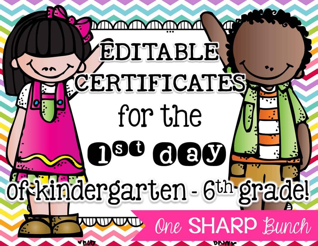 Classroom Reveal & First Day FREEBIES - One Sharp Bunch