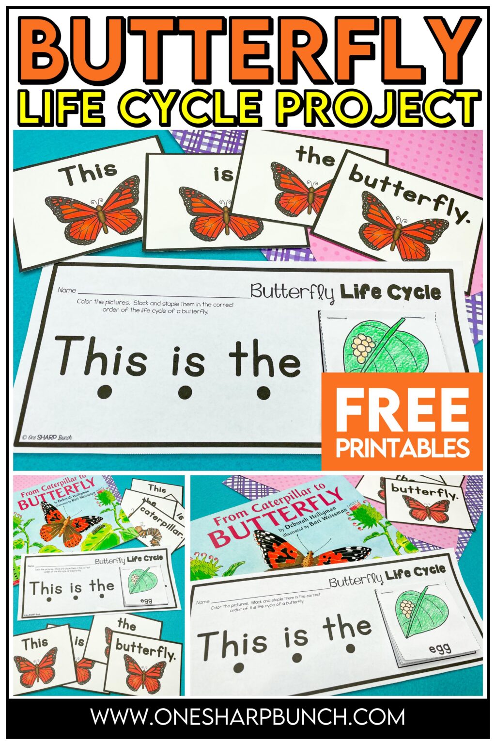 Butterfly Life Cycle Freebie - One Sharp Bunch