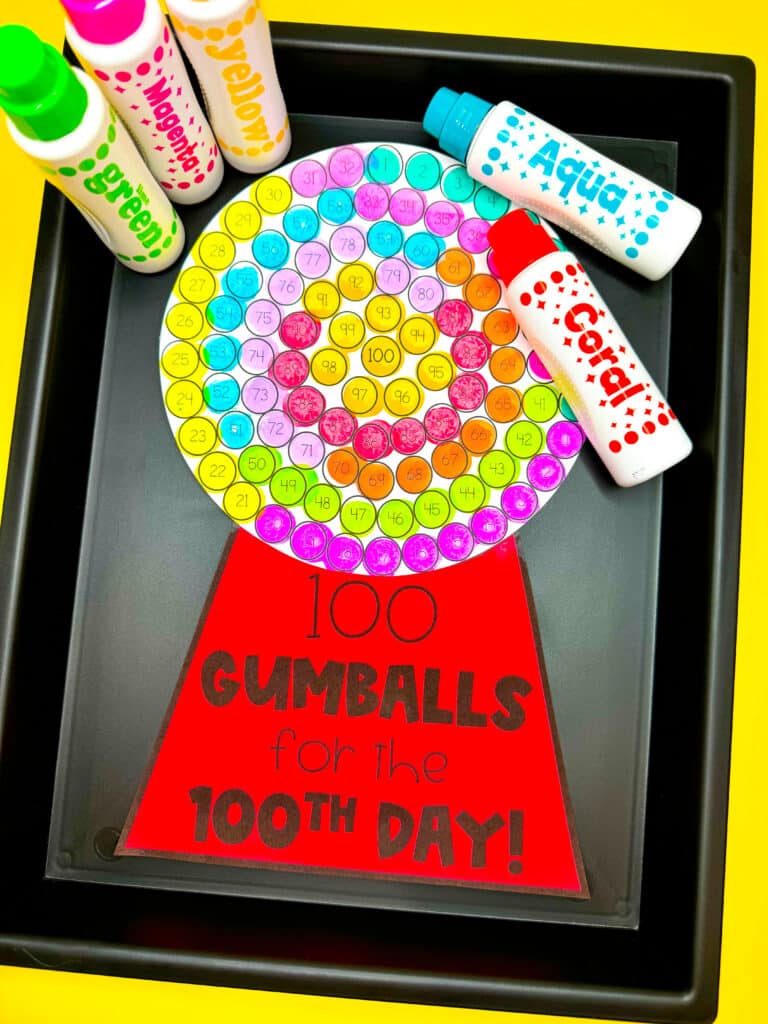 Fine Motor Activities for the 100th Day of School - One Sharp Bunch