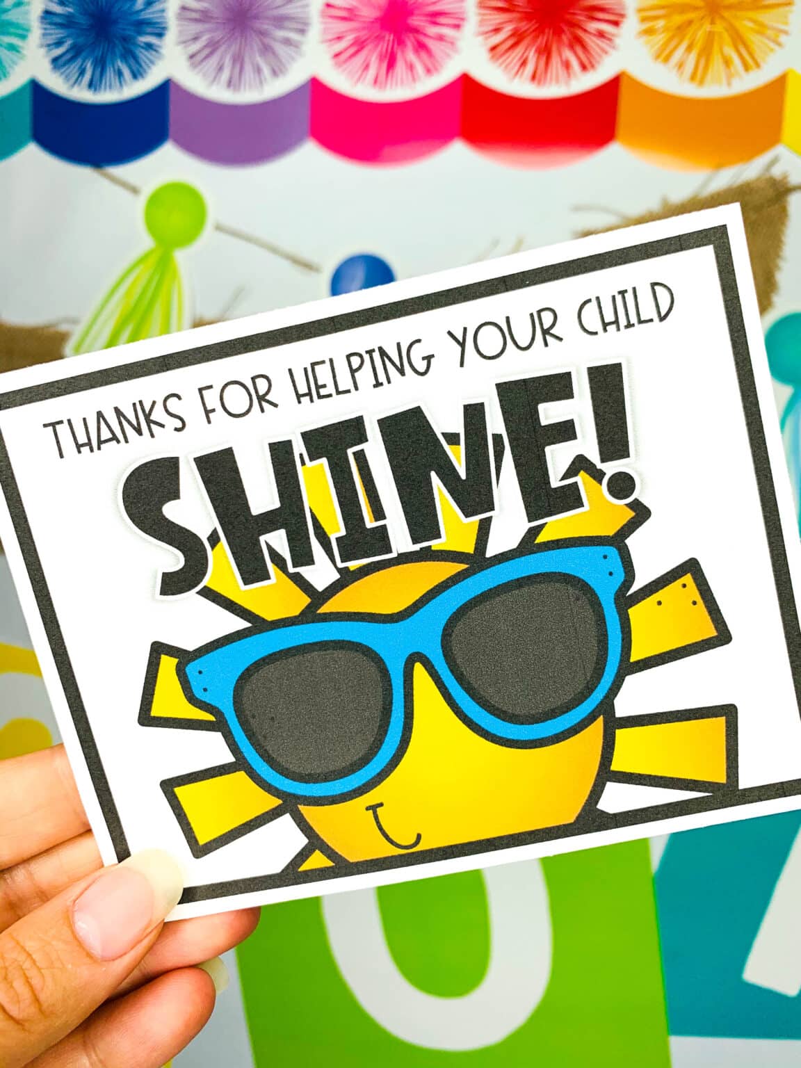 8 Free Parent Thank You Cards from Teachers - One Sharp Bunch