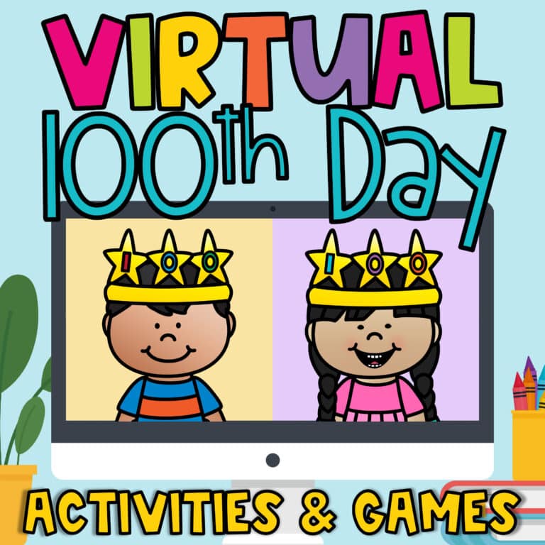 Digital 100th Day of School Activities - The Sharp Kinder Club