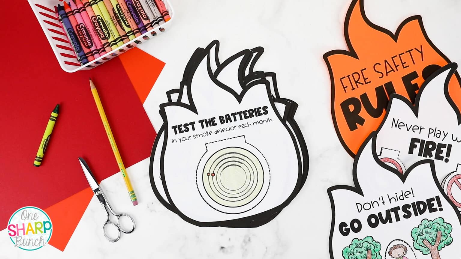 Fire Safety Rules and Activities for Kids - One Sharp Bunch