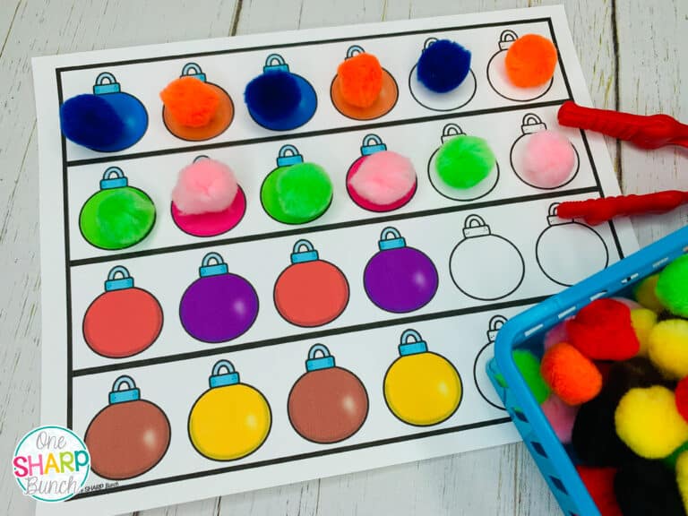 20 December Fine Motor Activities for Morning Tubs - One Sharp Bunch