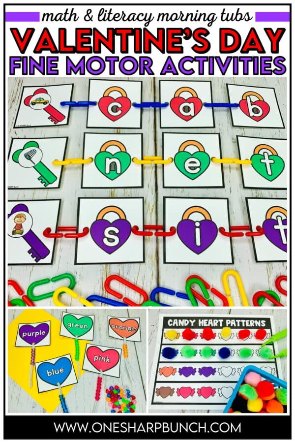 20 February Fine Motor Activities for Morning Tubs - One Sharp Bunch