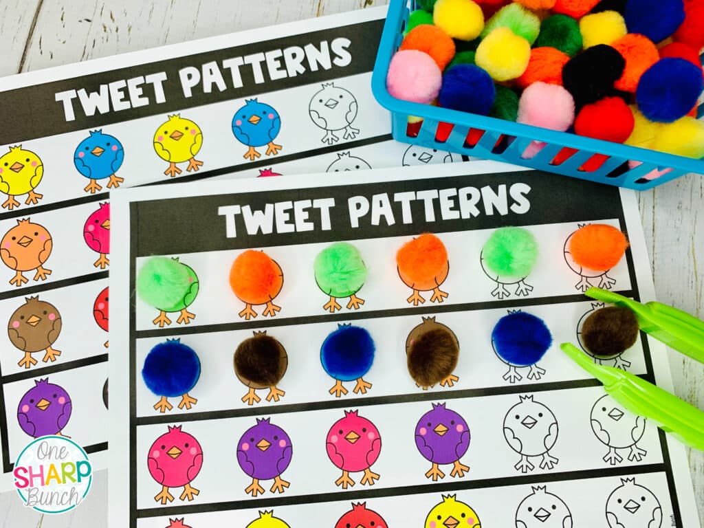 March Fine Motor Activities for Morning Tubs - One Sharp Bunch