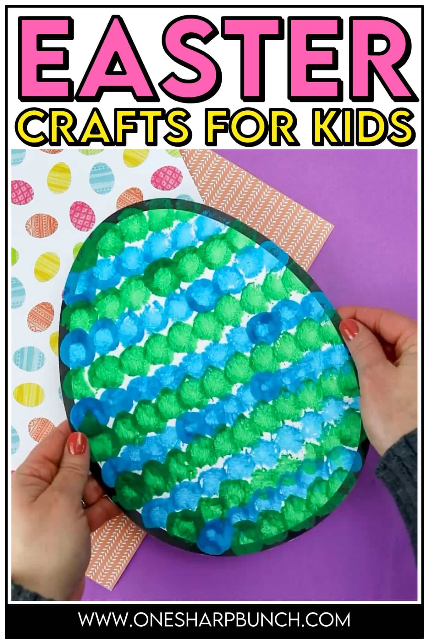 Easter Egg Craft for Practicing Patterns - One Sharp Bunch