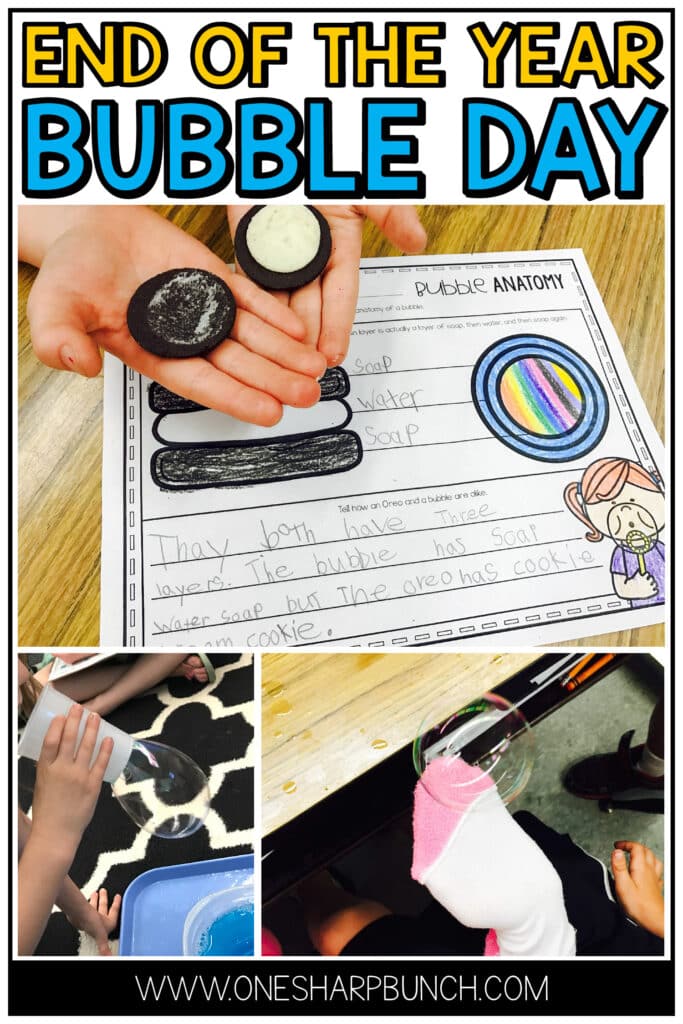 Bubble Theme Day and End of the Year Activities - One Sharp Bunch