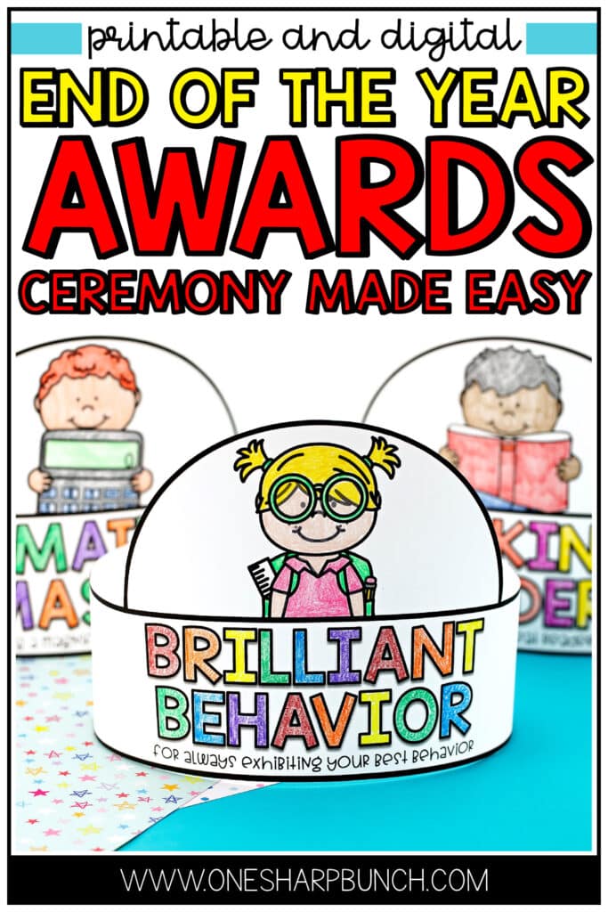 No Prep End of the Year Awards for Students - One Sharp Bunch