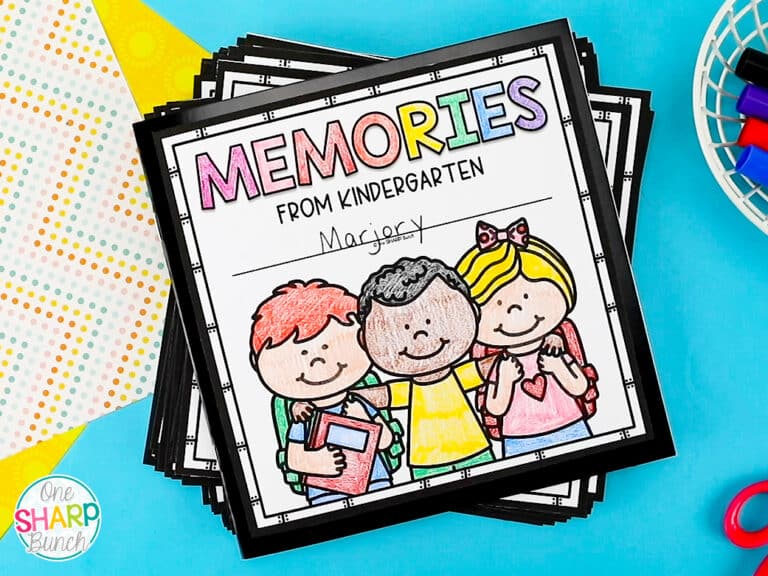 End of the Year Memory Book Activities - One Sharp Bunch
