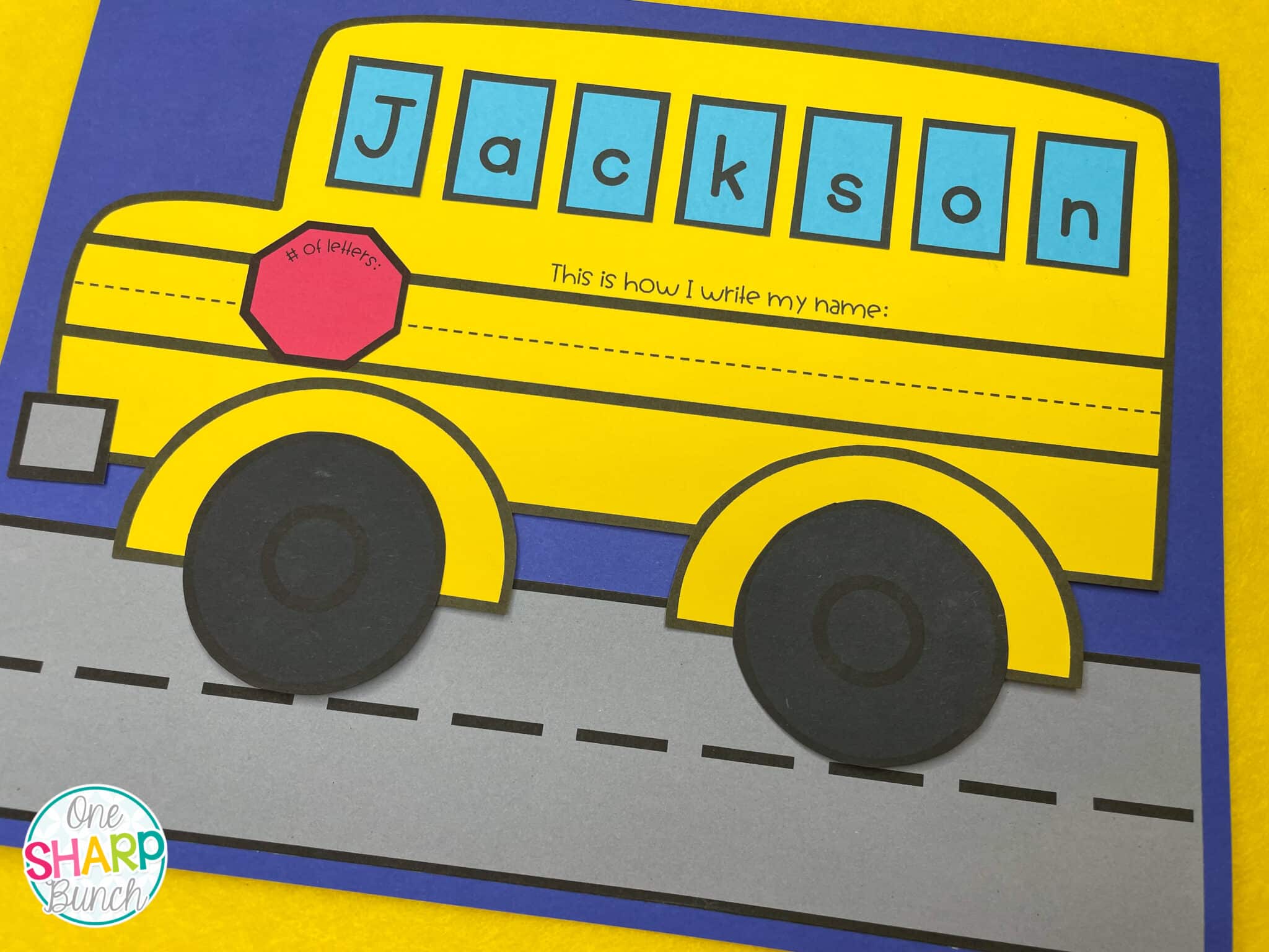 Name Activities for Preschool and Kindergarten - One Sharp Bunch