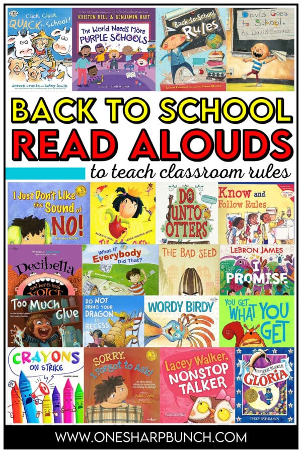 Books to Teach Rules for Back to School - One Sharp Bunch