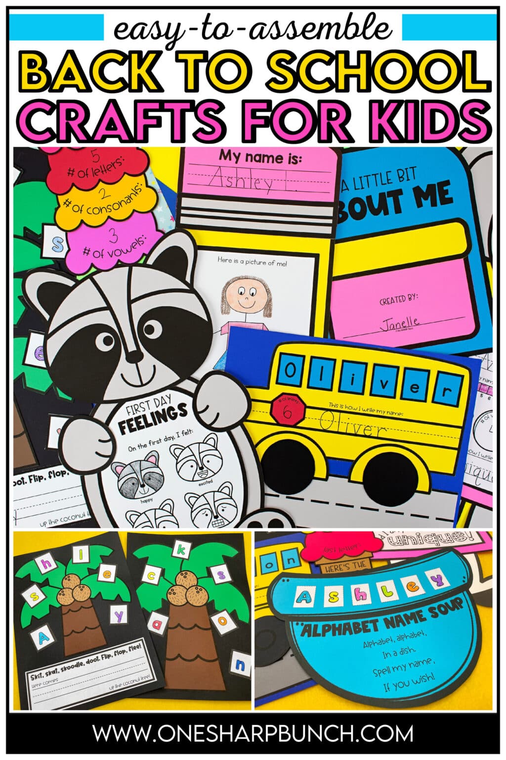 Back to School Crafts for Kids - One Sharp Bunch