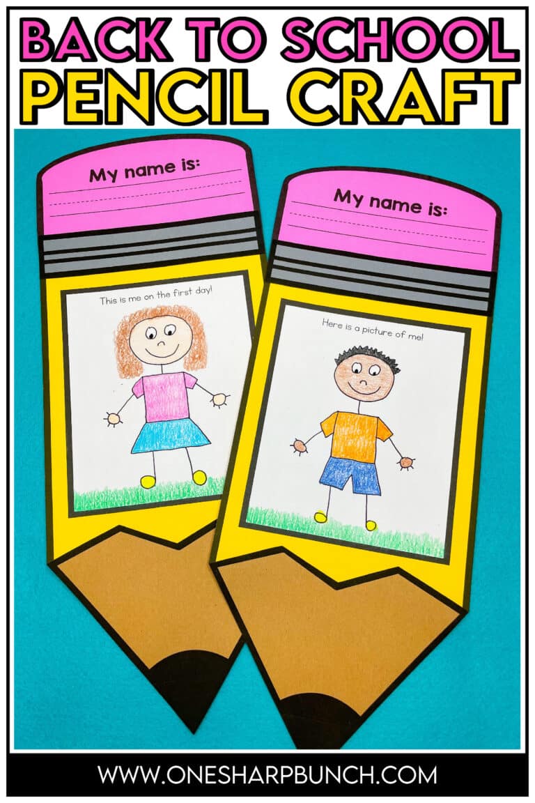 Back to School Crafts for Kids - One Sharp Bunch