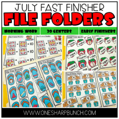 240 Early Finishers Activities, Fast Finisher File Folder Games Bundle ...