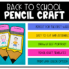 First Day of Back to School Pencil Craft & Writing Activities for ...
