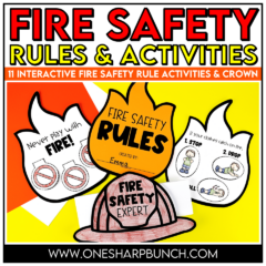 Firefighter Poem and Free Firefighter Circle Map - One Sharp Bunch