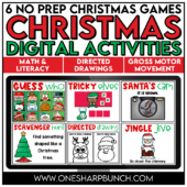 Digital Christmas Activities and Games - One Sharp Bunch