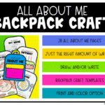 All About Me Back to School Backpack Craft and Writing Activities ...