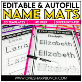 Adorable Chicka Chicka Boom Boom Craft for Name Practice - One Sharp Bunch