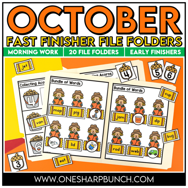 240 Early Finishers Activities, Fast Finisher File Folder Games Bundle ...