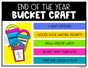 End of the Year Summer Bucket List Craft & Writing Activities - One ...