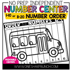 No Prep Number Activities Bundle | Math Centers for Kindergarten - One ...