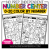 Color by Number | No Prep Number Activities for Kindergarten | Math ...