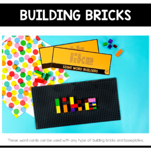 Fine Motor Sight Word Activities for Sight Word Practice - One Sharp Bunch