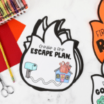 Fire Safety Week Craft | Fire Safety Rules Interactive Shape Book - One ...
