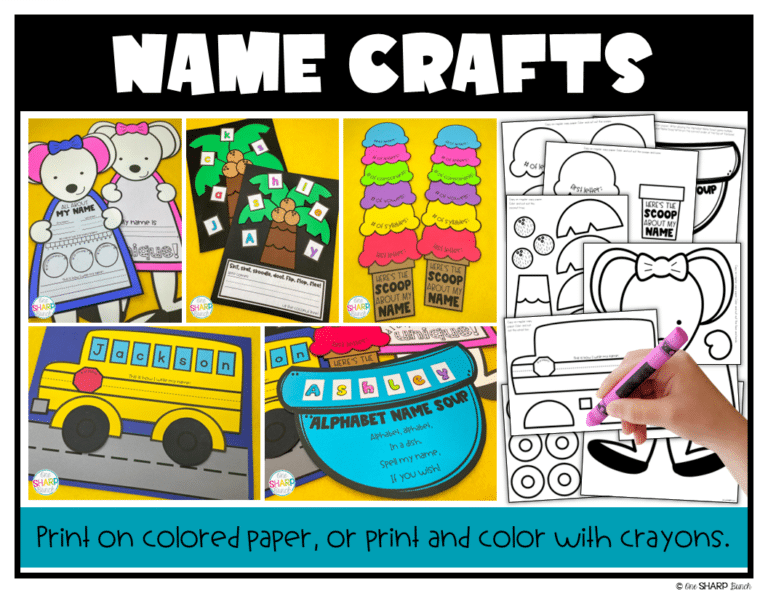 35 Name Activities and Name Crafts | Editable Name Tracing Name ...