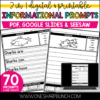 Digital & Printable Writing Prompts for Personal Narrative, Opinion ...
