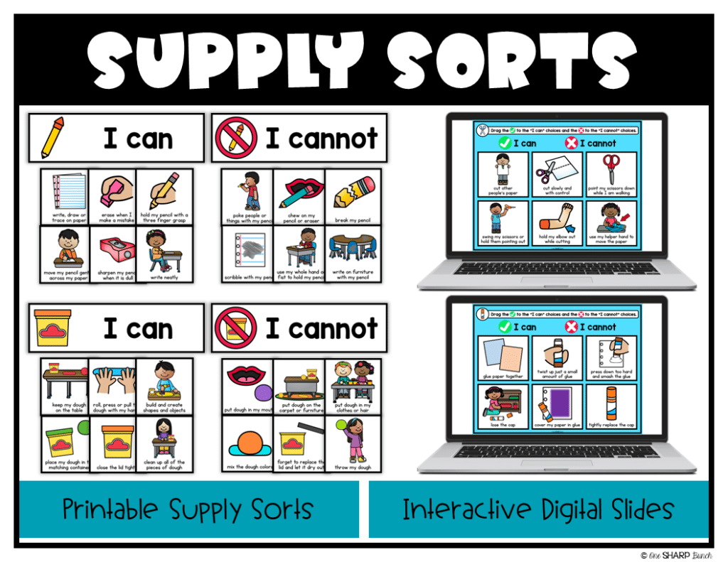 How to Use School Supplies Craft | First Week of Back to School ...