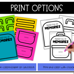 End of the Year Memory Book Backpack Craft and Writing Activities - The ...