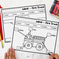 Fire Safety Week Bundle | Fire Truck Craft | Fire Safety Crafts - One ...