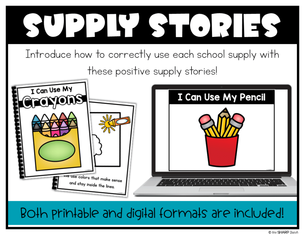 How to Use School Supplies Craft | First Week of Back to School ...