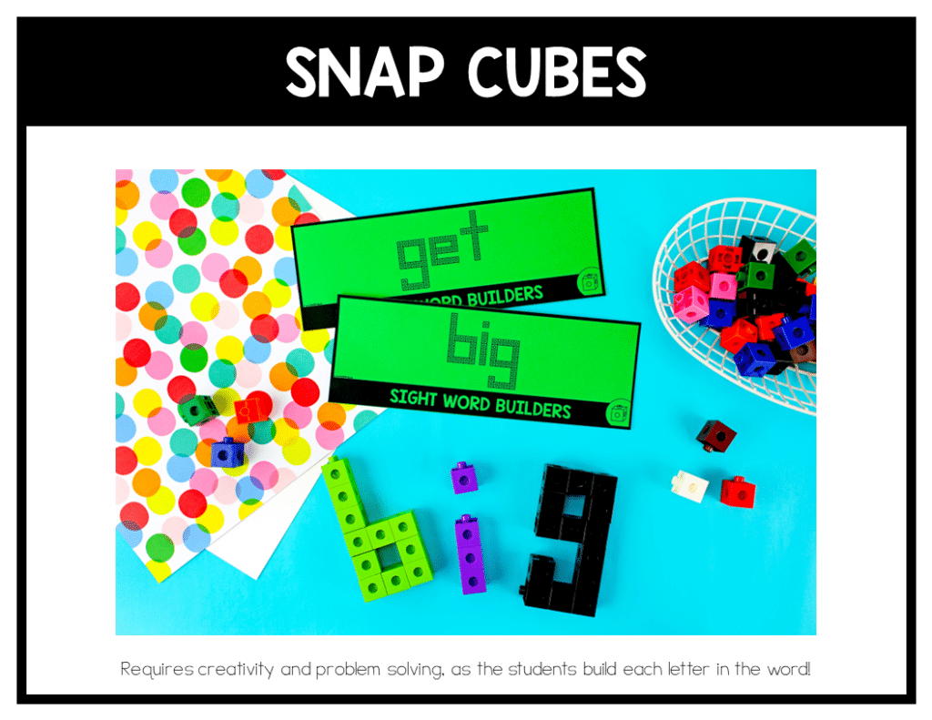 Fine Motor Sight Word Activities for Sight Word Practice - One Sharp Bunch