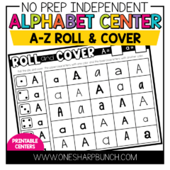 Roll And Cover Alphabet Activities: No Prep Alphabet Centers for ...