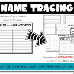35 Name Activities and Name Crafts | Editable Name Tracing Name ...