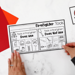 Fire Truck Craft for Fire Safety Week - One Sharp Bunch
