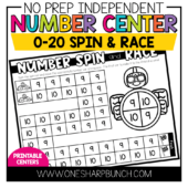 No Prep Number Activities Bundle | Math Centers for Kindergarten - One ...