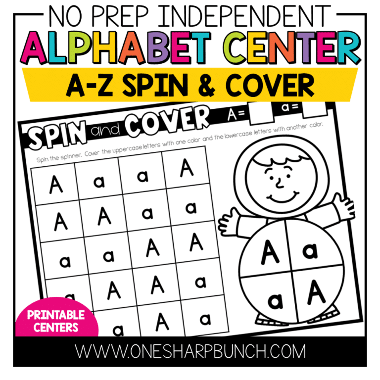 No Prep Independent Alphabet and Number Activities Bundle ...