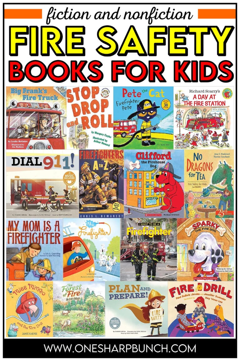 Fire Safety Books for Fire Safety Week - One Sharp Bunch