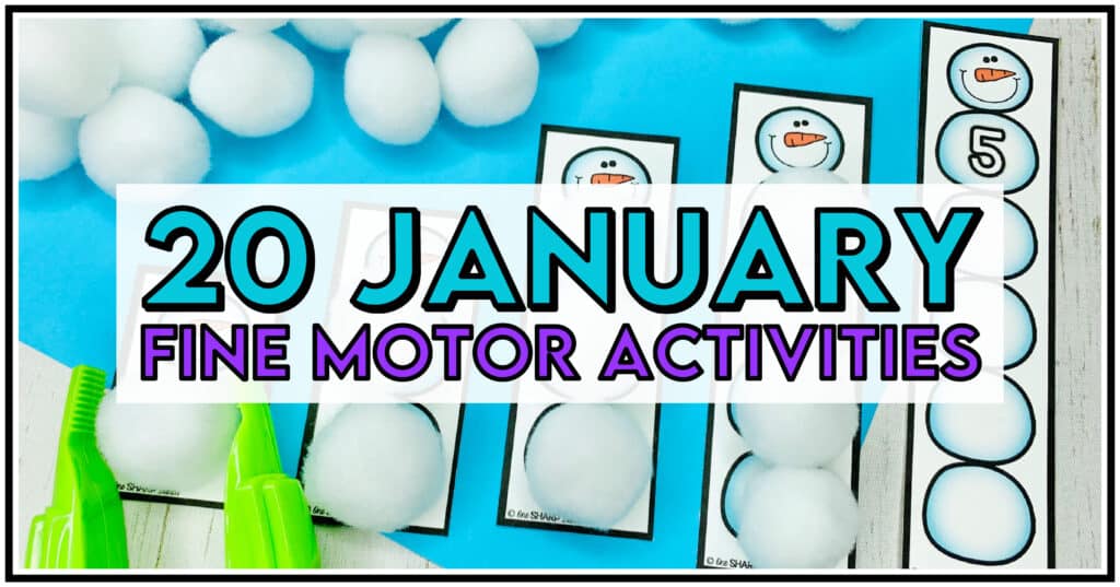 January & Winter Fine Motor Activities for Morning Tubs and Centers ...