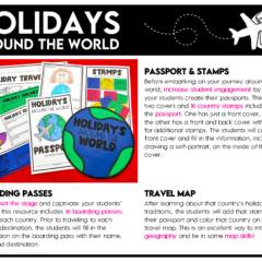 Christmas Around the World Craft & Holidays Around the World Slides ...