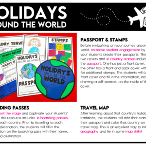 Christmas Around the World Craft & Holidays Around the World Slides ...