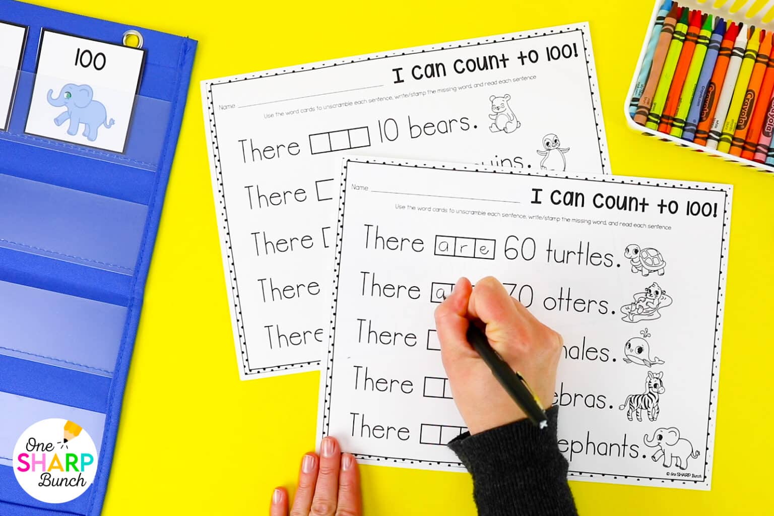 100th Day Literacy Activities - One Sharp Bunch
