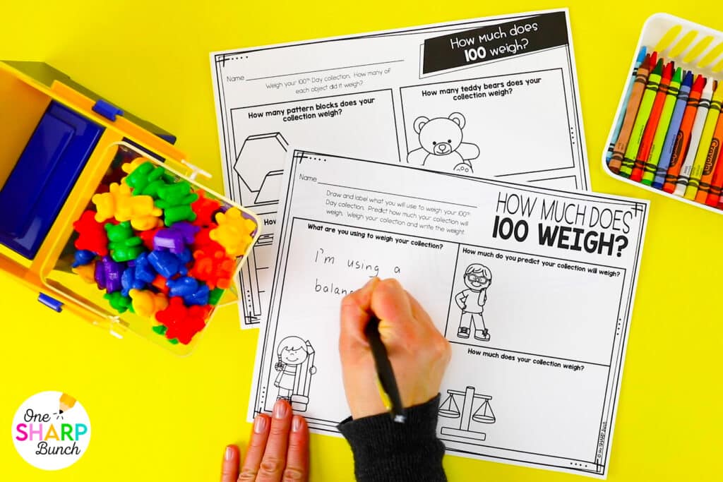 100th Day Math Activities for Kindergarten and First Grade - One Sharp ...