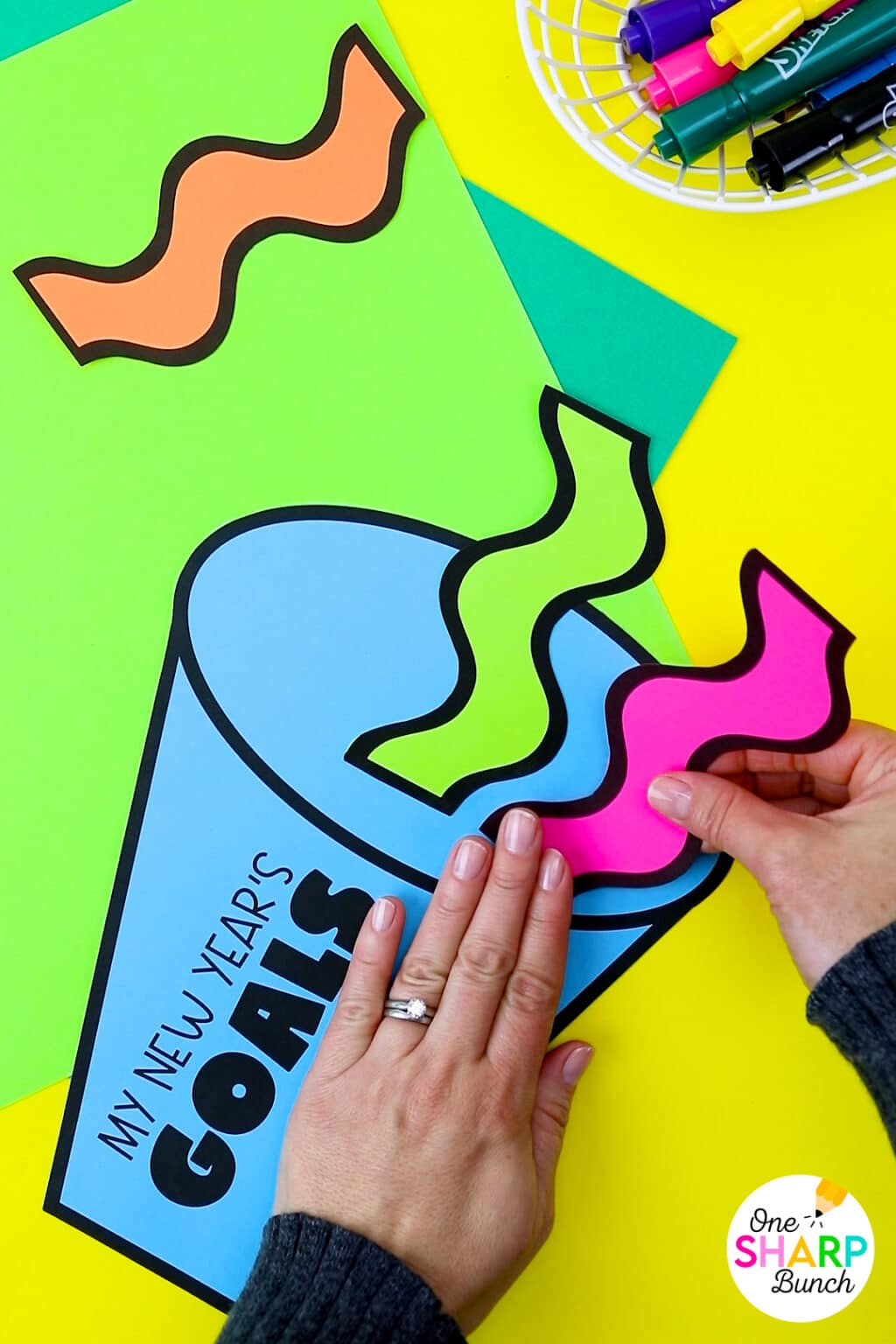New Year's Resolution Craft for Kids - One Sharp Bunch