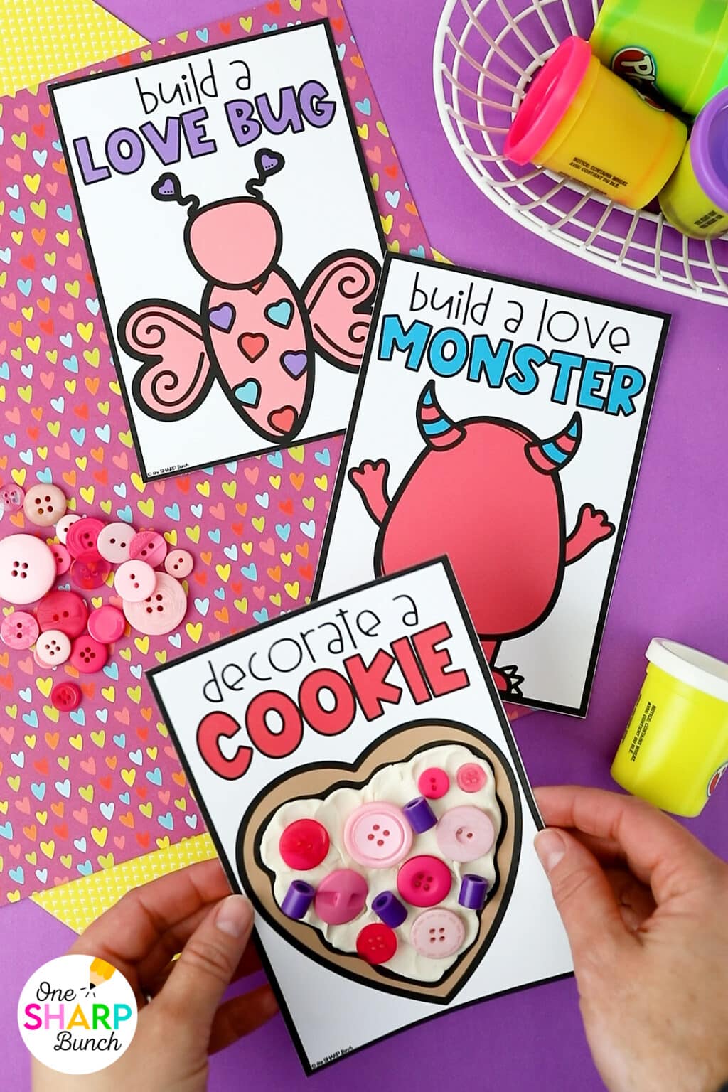 Valentine’s Play Dough Kits for Valentine’s Day Student Gift - One ...