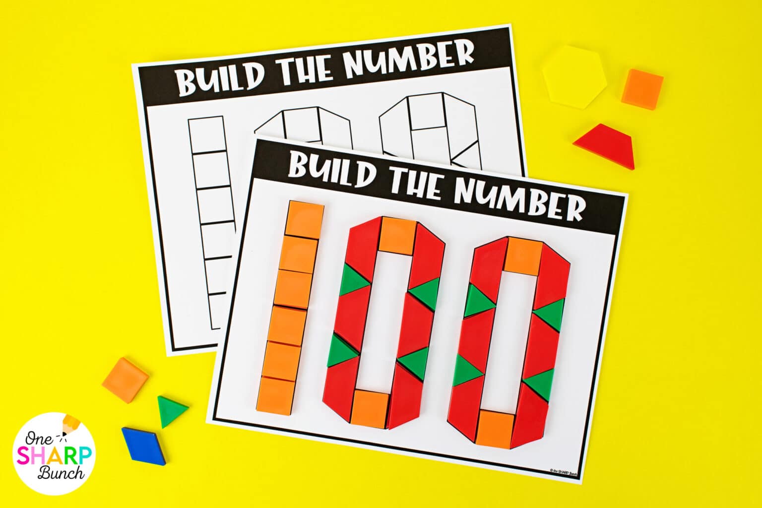 100th Day Math Activities - One Sharp Bunch